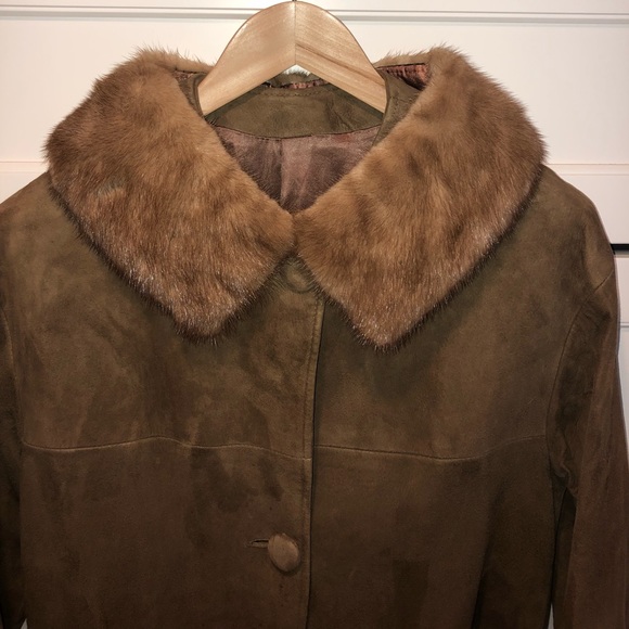 Boutique | Jackets & Coats | 96s Vintage Mink Suede Car Coat | Poshmark